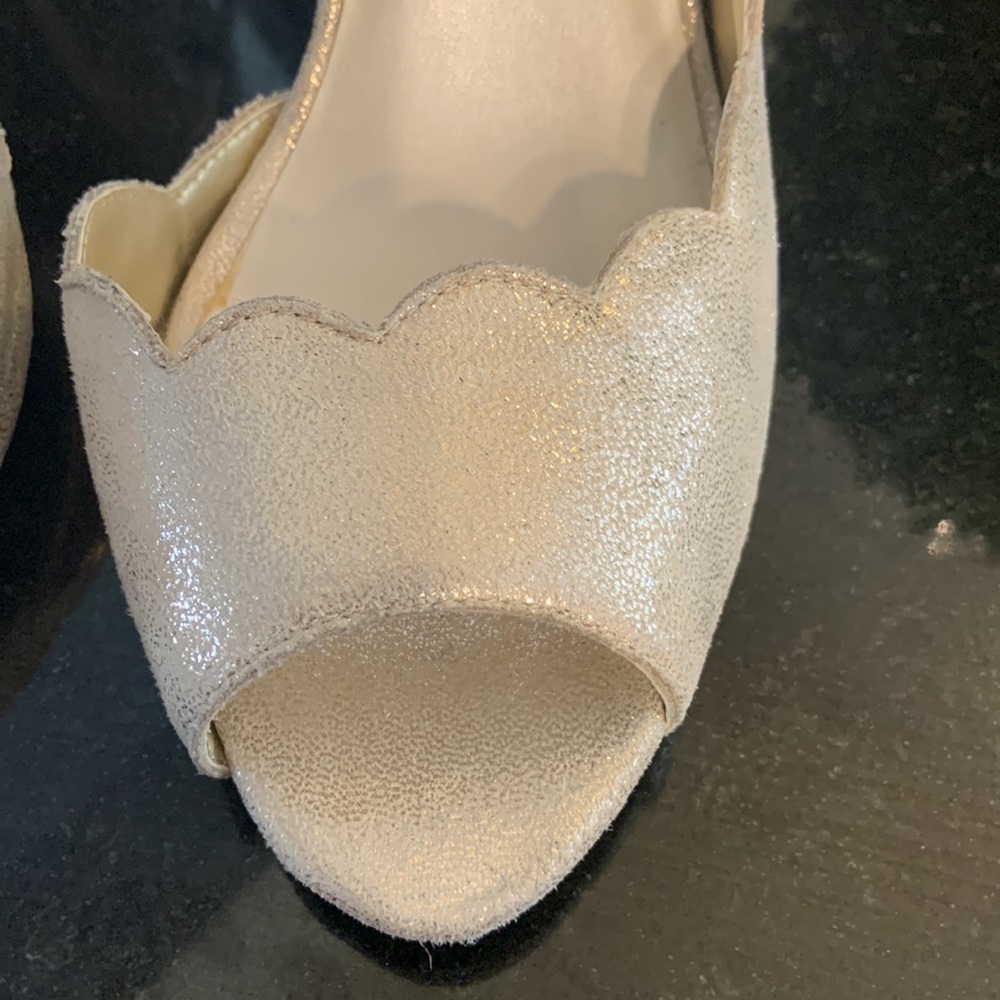 Gold David Bridal Shoe - Gem
